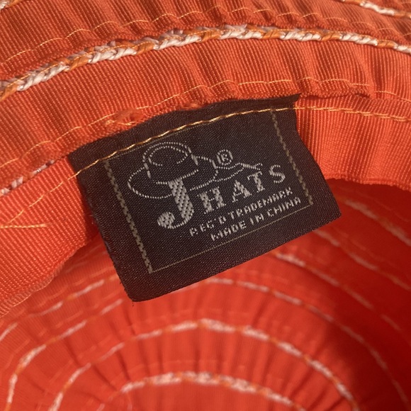 Jhats | Accessories | J Hats Summer Orange Wide Brimmed Hat | Poshmark
